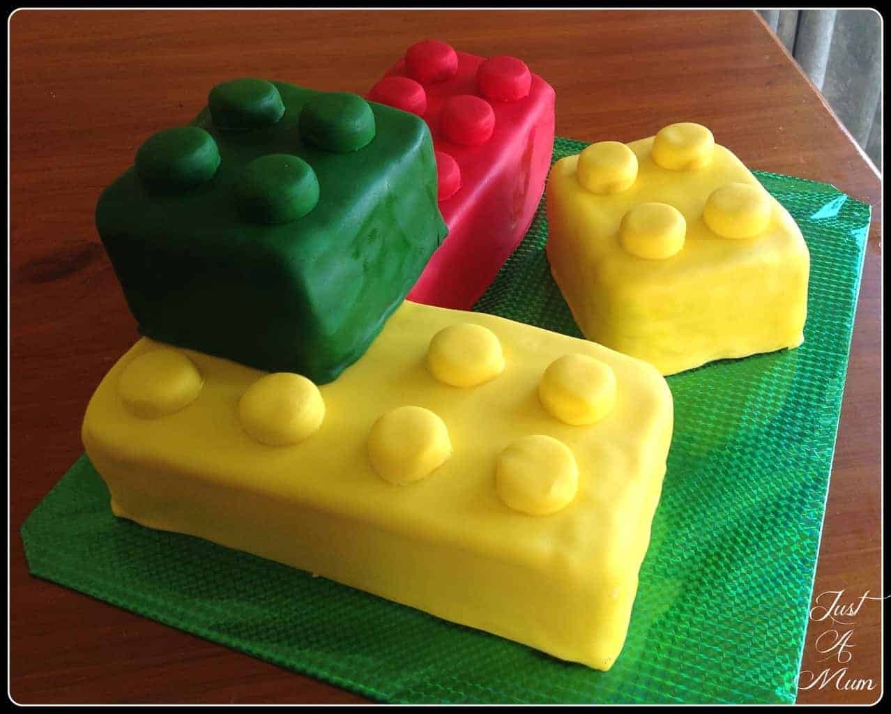Pieces Of Lego Cake Just A Mum