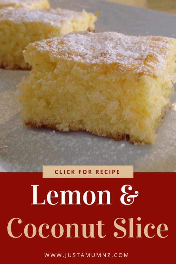 Lemon Coconut Slice - Just a Mum's Kitchen