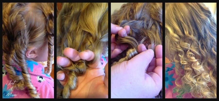 No Heat Ringlet 'Rag' Curls - Hair Tutorial - Just a Mum's Kitchen