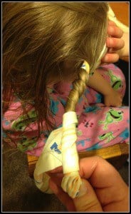 No Heat Ringlet 'Rag' Curls - Hair Tutorial - Just a Mum's Kitchen