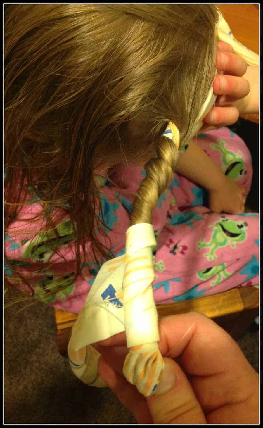 No Heat Ringlet 'Rag' Curls - Hair Tutorial - Just a Mum's Kitchen