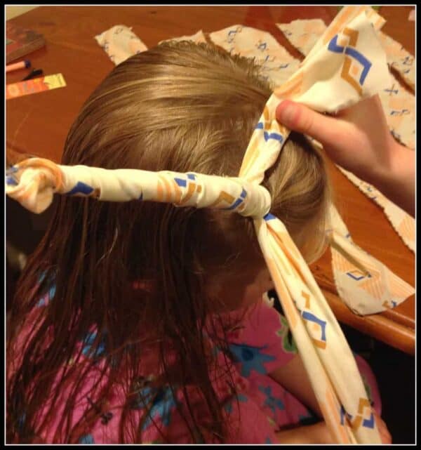 No Heat Ringlet 'Rag' Curls - Hair Tutorial - Just a Mum's Kitchen