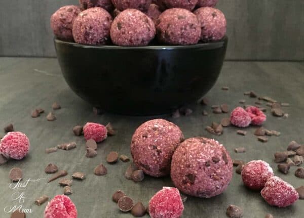 Raspberry Chocolate Bliss Balls - Just a Mum's Kitchen