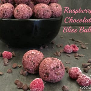 Raspberry Chocolate Bliss Balls - Just a Mum