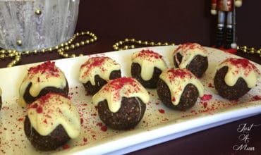 Christmas Pudding Bliss Balls - Just a Mum's Kitchen
