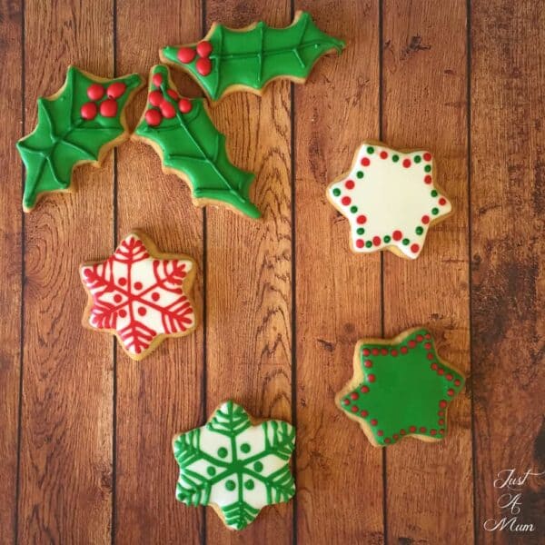Christmas Shape Cookies - Just a Mum's Kitchen