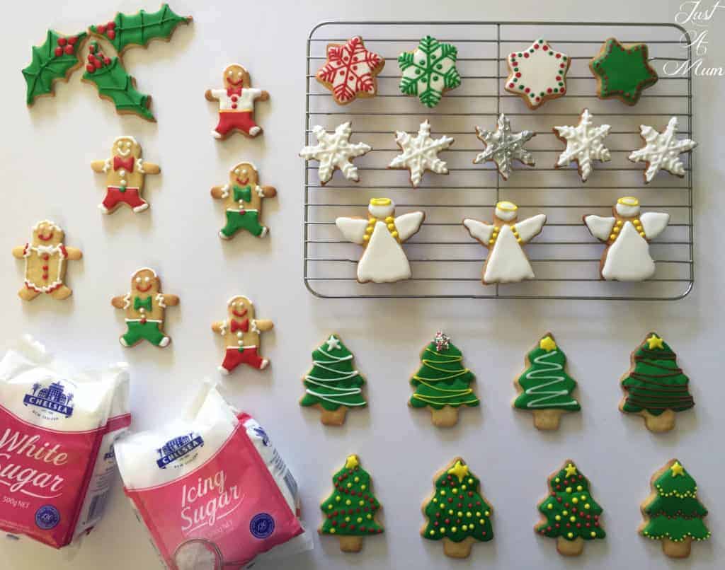 Christmas Shape Cookies - Just a Mum's Kitchen