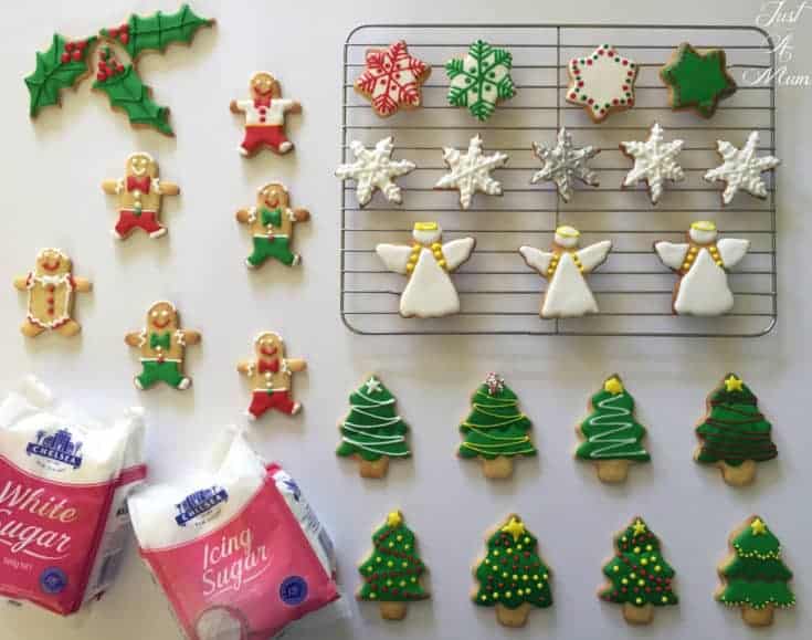 Christmas Shape Cookies - Just a Mum's Kitchen