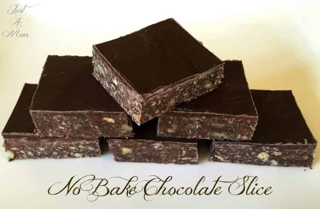 No Bake Chocolate Slice - Just a Mum's Kitchen