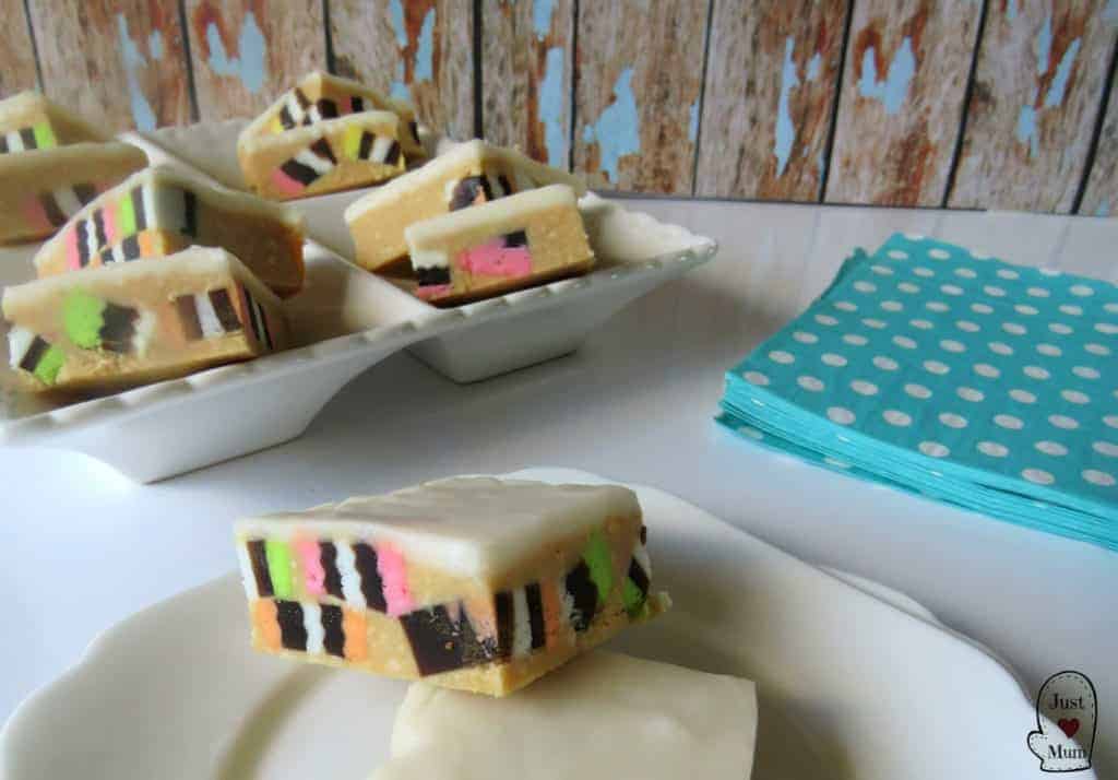 No-Bake Licorice Allsort Slice - Just a Mum's Kitchen