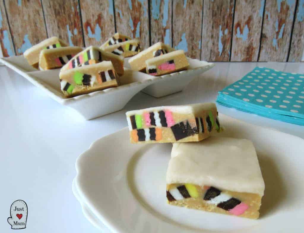 No-Bake Licorice Allsort Slice - Just a Mum's Kitchen