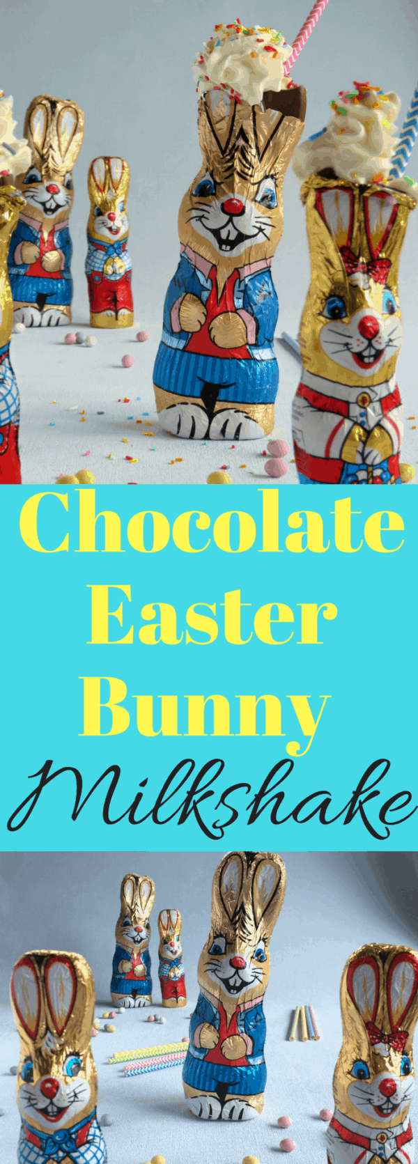 Easy Chocolate Easter Bunny Milkshakes - Just a Mum's Kitchen