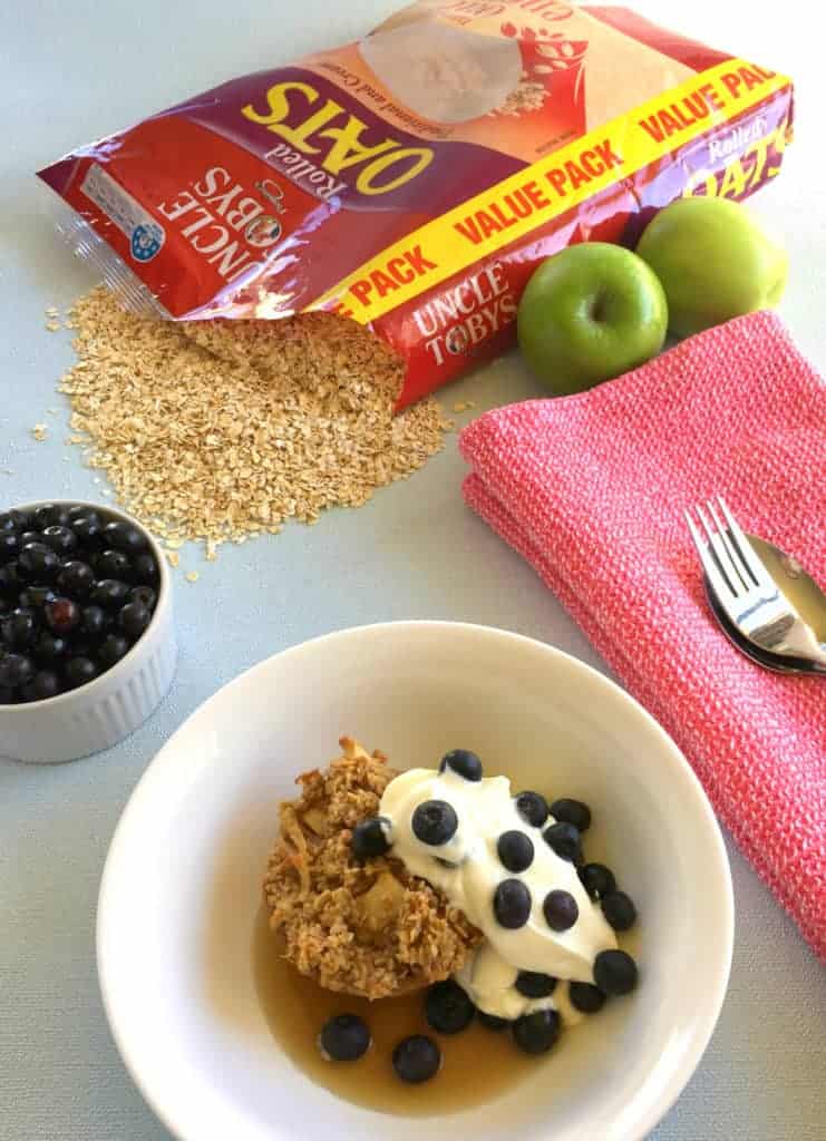 Rolled Oats & Apple Breakfast Cups - Just a Mum's Kitchen