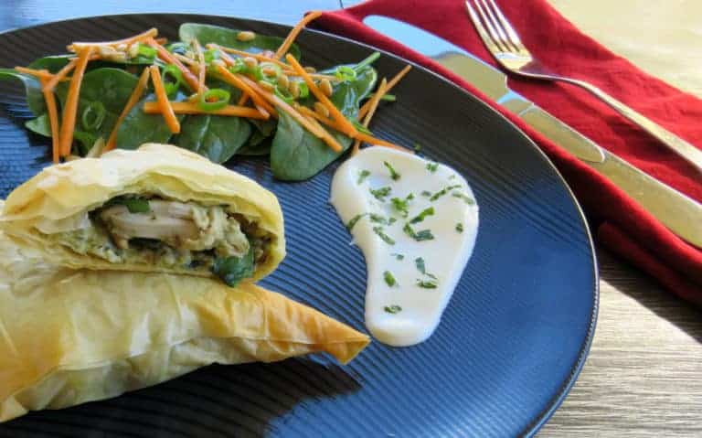 Chicken Mascarpone Pesto Filo Parcels - Just a Mum's Kitchen