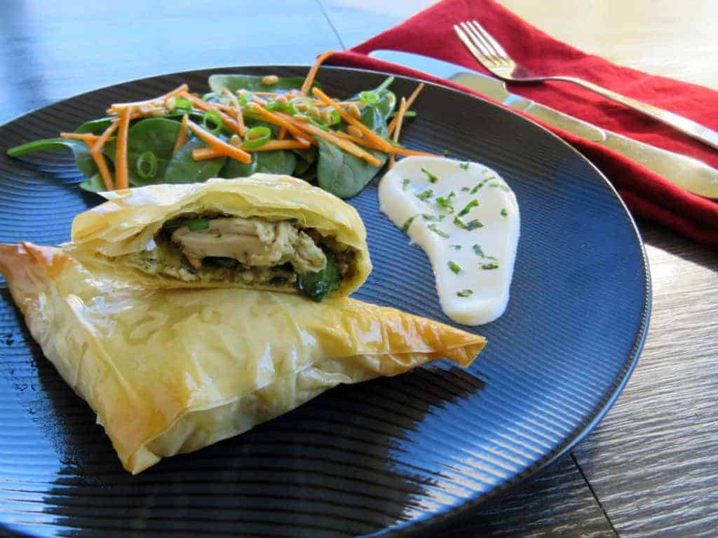 Chicken Mascarpone Pesto Filo Parcels - Just a Mum's Kitchen