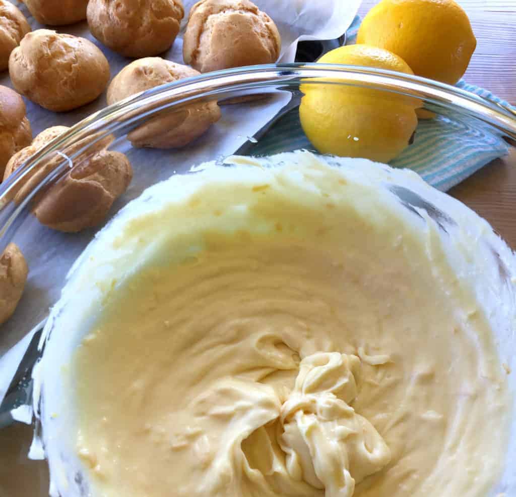 Profiteroles with Créme Fraiche Lemon Filling - Just a Mum's Kitchen