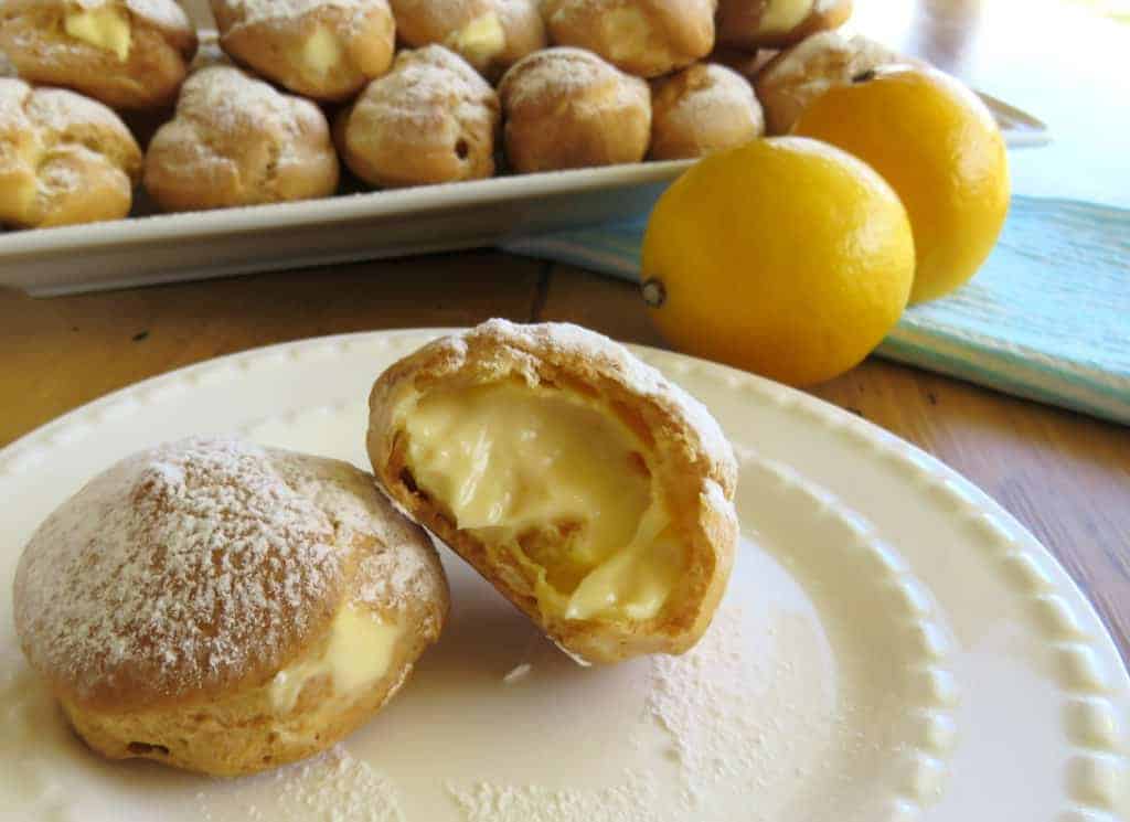 Profiteroles with Créme Fraiche Lemon Filling - Just a Mum's Kitchen
