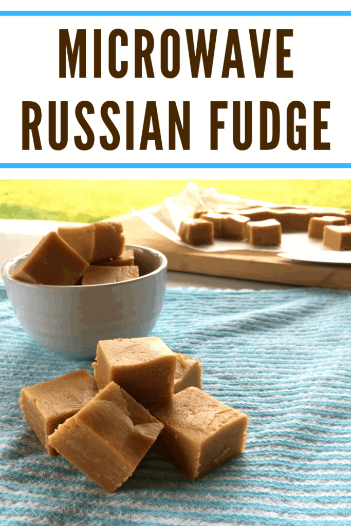 Delicious Microwave Russian Fudge - Just a Mum's Kitchen