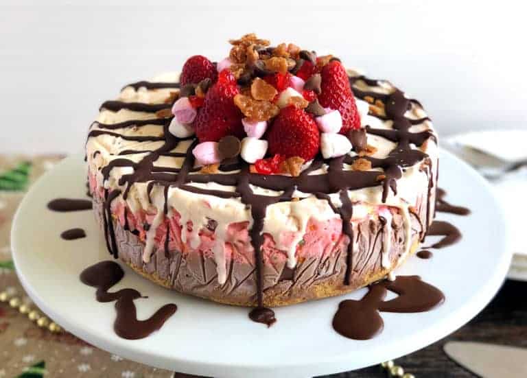 Layered Ice Cream Pudding - Just a Mum's Kitchen