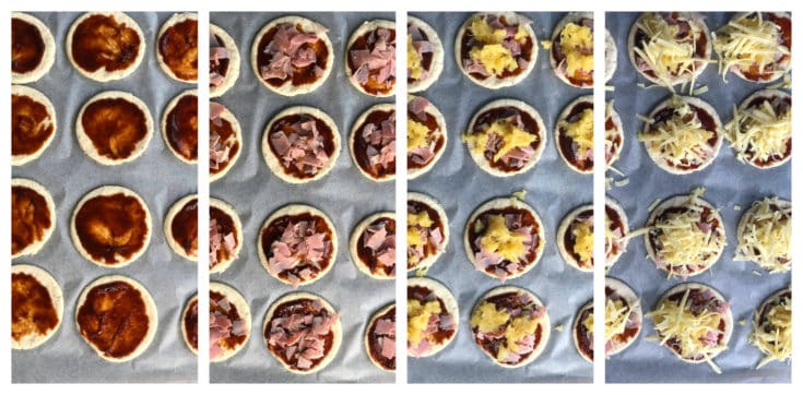 2 Ingredient Mini Pizza Bases - Just a Mum's Kitchen
