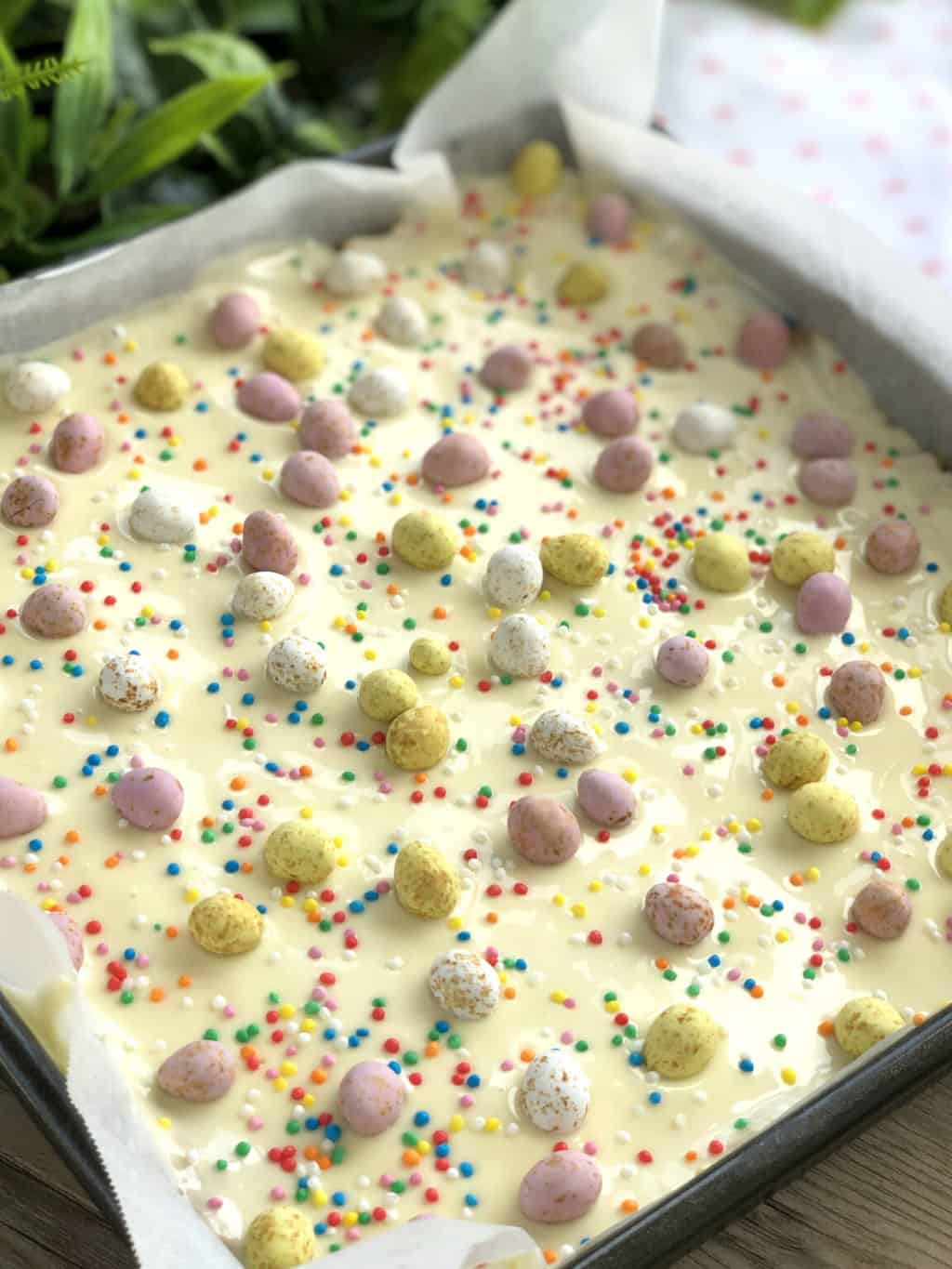 White Chocolate Easter Slice - Just a Mum's Kitchen