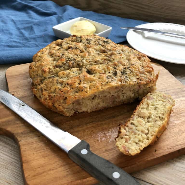 Slow Cooker Cheesy Savoury Loaf - Just a Mum's Kitchen