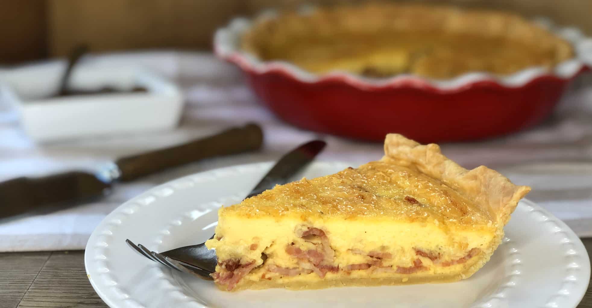 Bacon & Cheese Quiche | Just a Mum's Kitchen