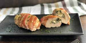 Bacon Wrapped Stuffed Chicken - Just a Mum's Kitchen