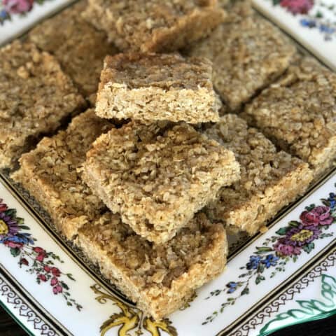 Rolled Oat Crunch Slice - Just a Mum's Kitchen