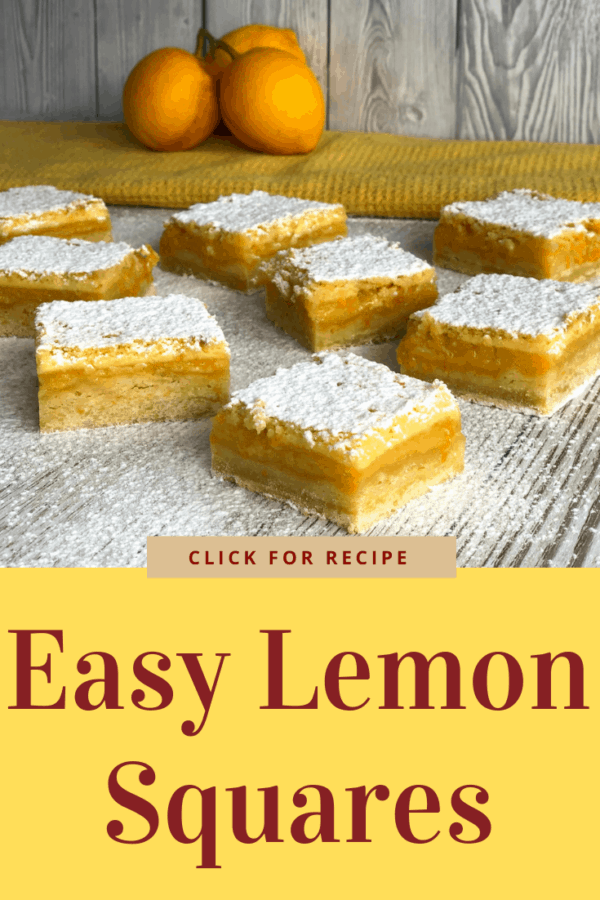 Easy Lemon Squares - Just a Mum's Kitchen