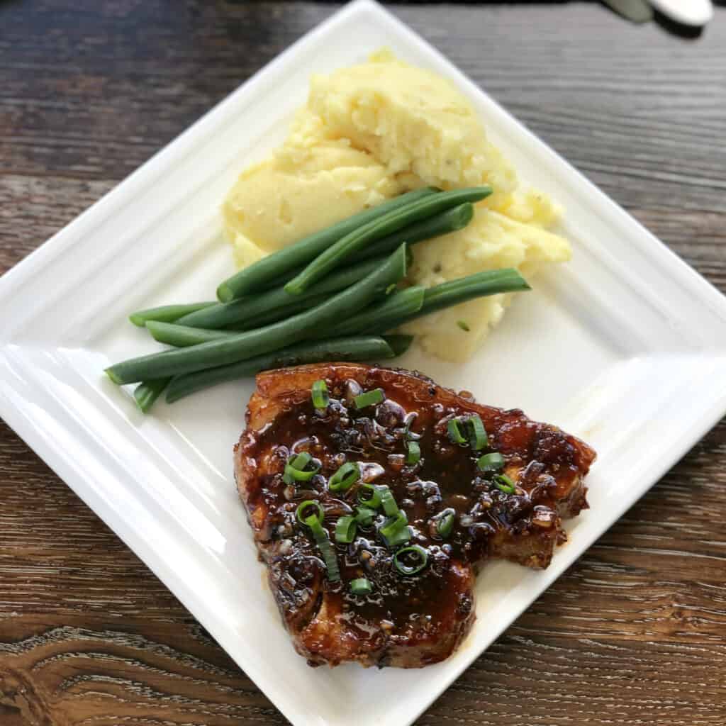 Perfect Apricot & Soy Glazed Pork Chops - Just a Mum's Kitchen