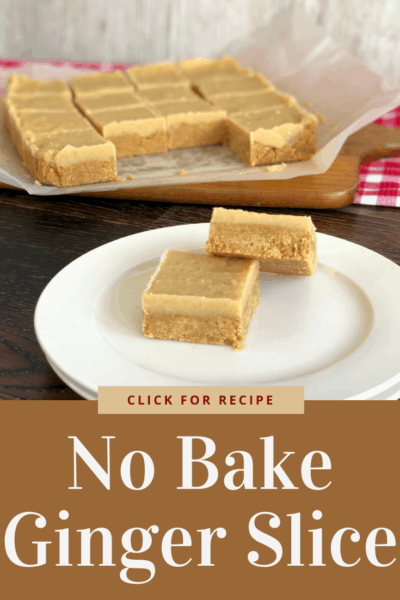 No Bake Ginger Slice - Just a Mum's Kitchen