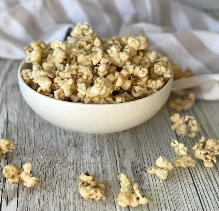 Maple Syrup Popcorn - Only 3 Ingredients! - Just a Mum's Kitchen