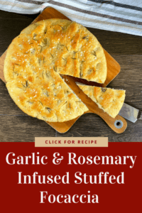 Stuffed Focaccia Bread - With Feta, Basil, Olives & Mozzarella - Just a Mum