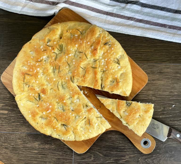 Stuffed Focaccia Bread - With Feta, Basil, Olives & Mozzarella - Just a ...