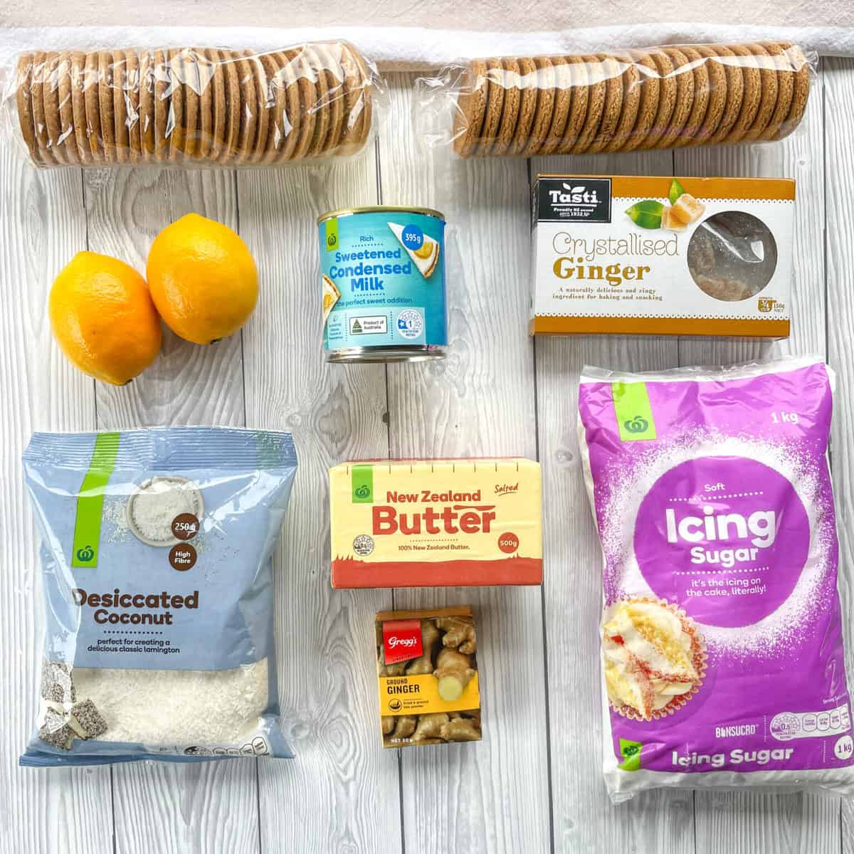 No Bake Lemon and Ginger Slice Recipe - With Crystallised Ginger - Just ...