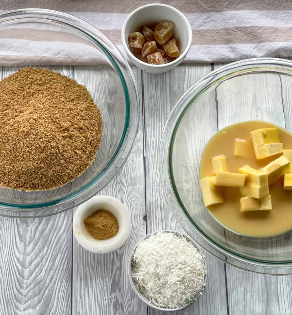No Bake Lemon and Ginger Slice Recipe - With Crystallised Ginger - Just ...