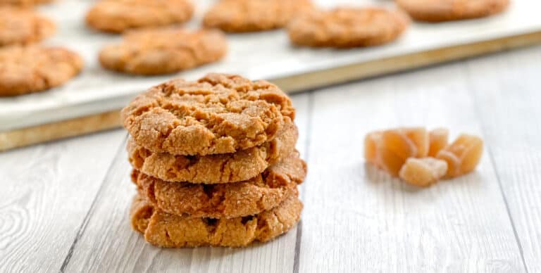 The Best Ginger Biscuits - With Crystallised Ginger Bits! Just a Mum's ...
