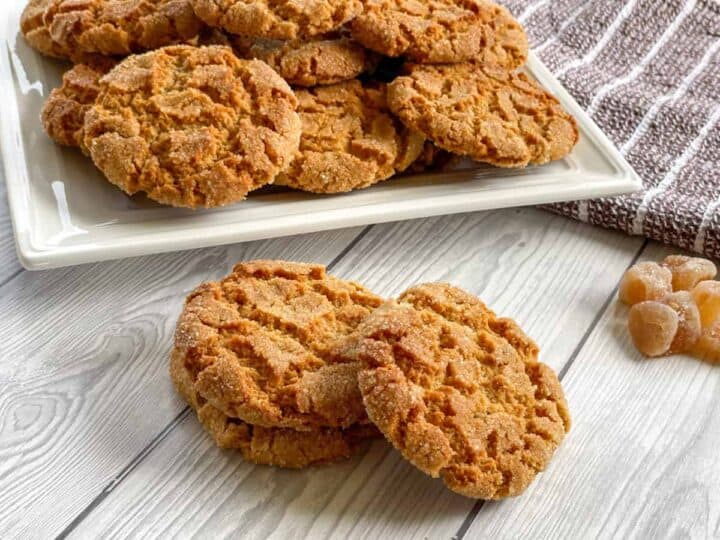 The Best Ginger Biscuits - With Crystallised Ginger Bits! Just a Mum's ...