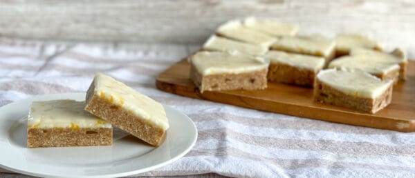 No Bake Lemon and Ginger Slice Recipe - With Crystallised Ginger - Just ...