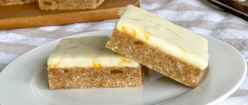 No Bake Lemon and Ginger Slice Recipe - With Crystallised Ginger - Just ...