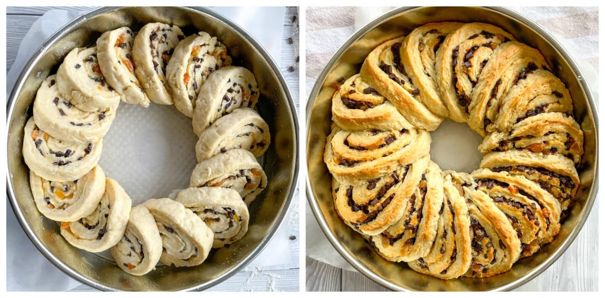 Apricot and Chocolate Scrolls - with a Vanilla Glaze - Just a Mum's Kitchen