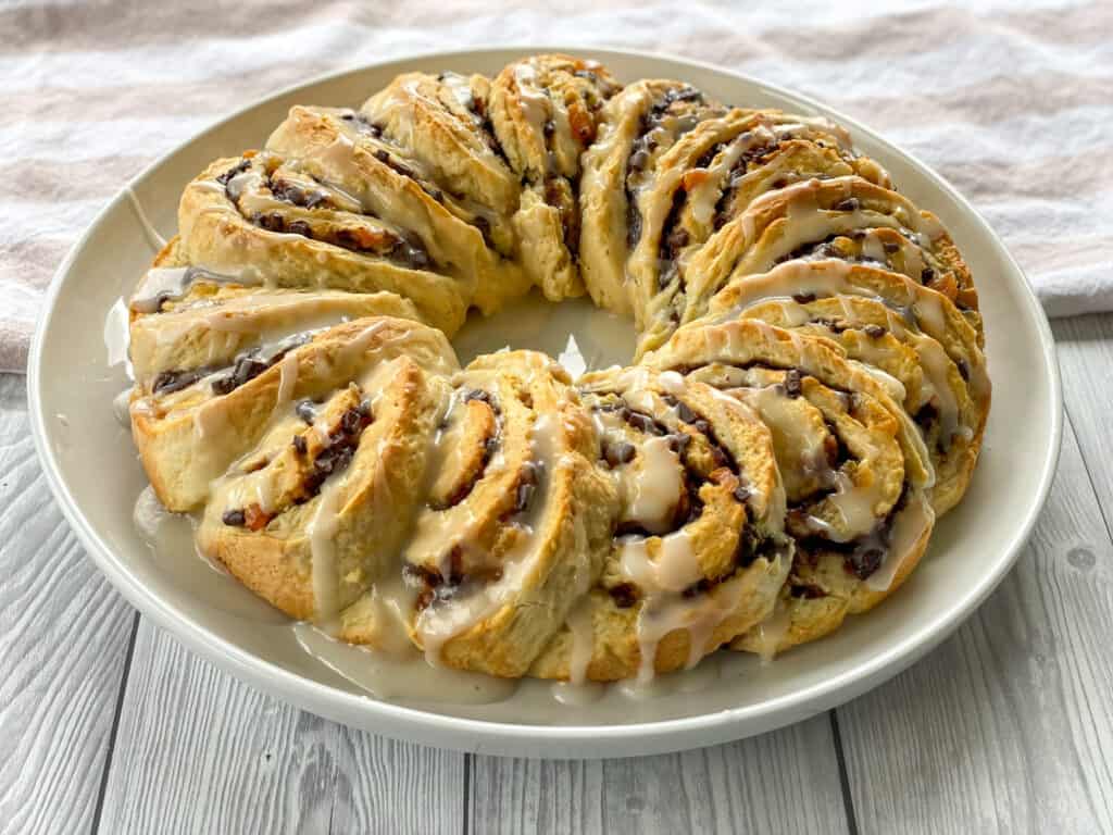 Apricot and Chocolate Scrolls - with a Vanilla Glaze - Just a Mum's Kitchen