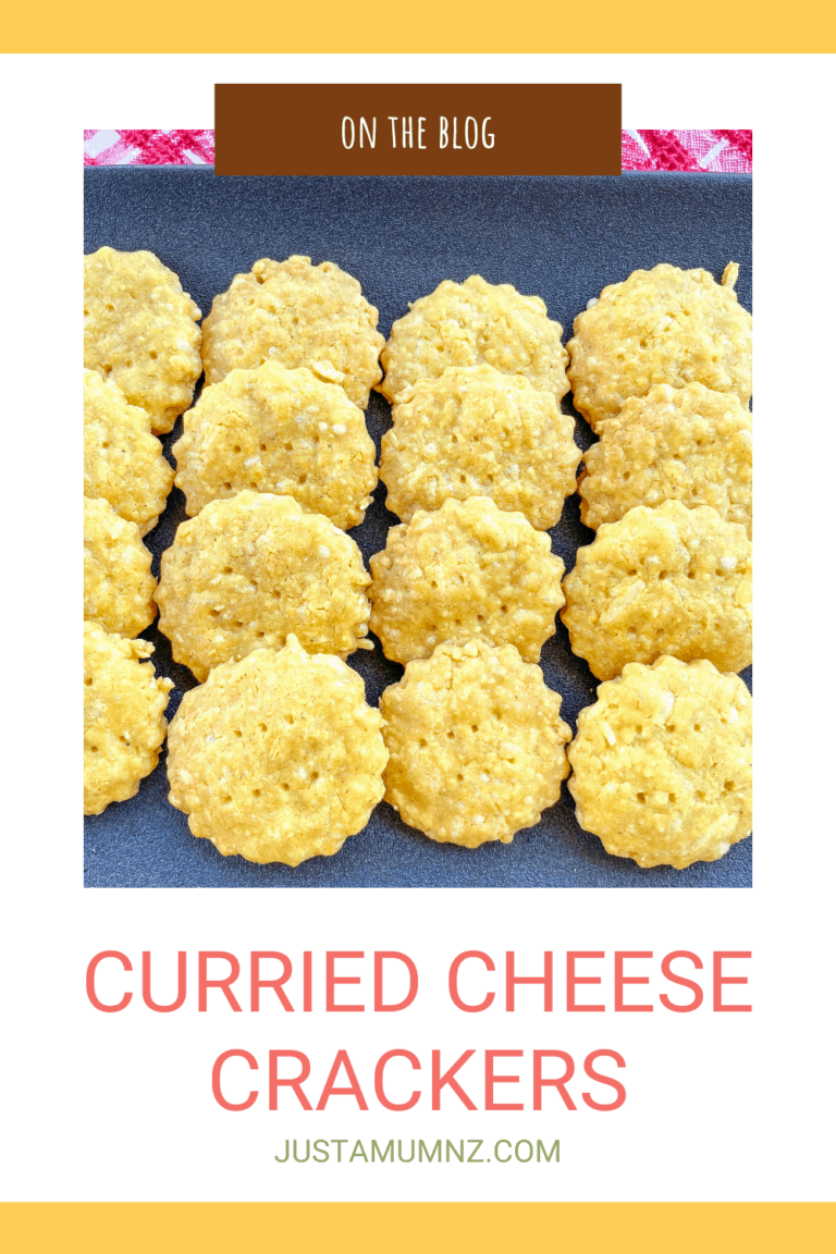 Curried Cheese Crackers - Delicious Savoury Snack - Just a Mum's Kitchen