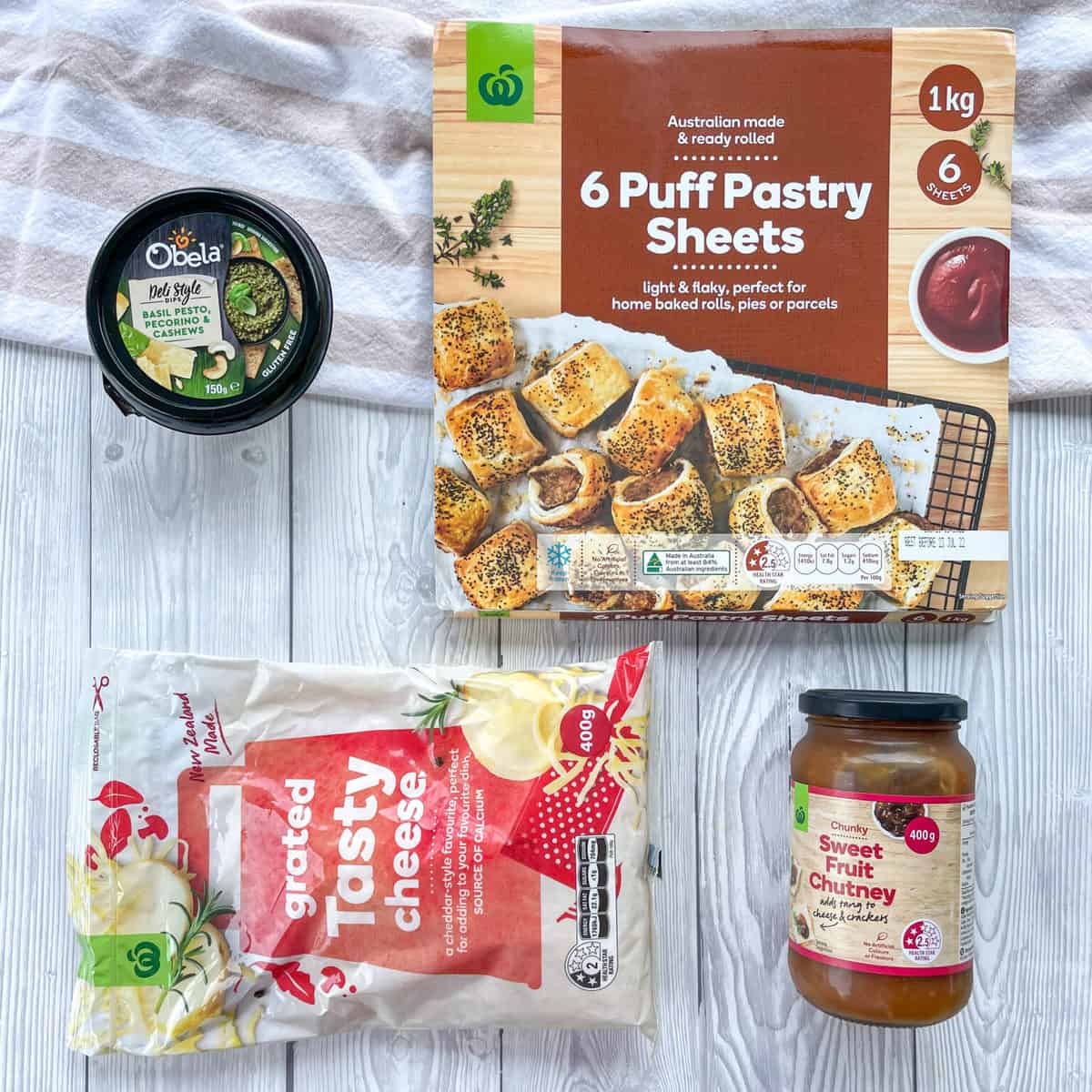 Savoury Palmiers - Pesto Puff Pastry Snacks - Just a Mum's Kitchen