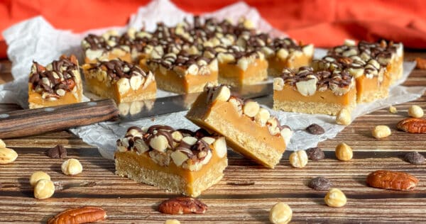 Caramel Nut Slice - Just a Mum's Kitchen