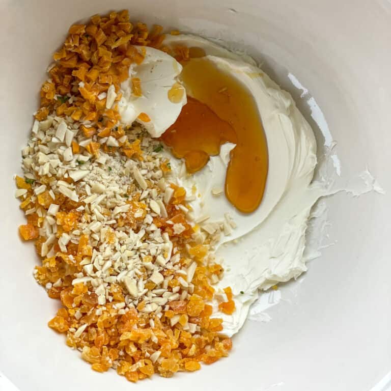 Apricot Almond Cheese Log - Just a Mum's Kitchen