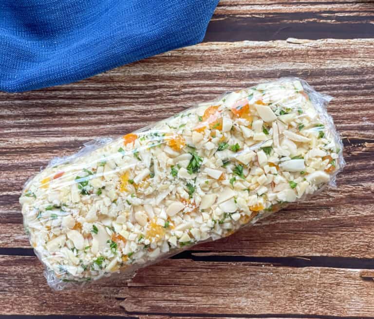 Apricot Almond Cheese Log - Just a Mum's Kitchen