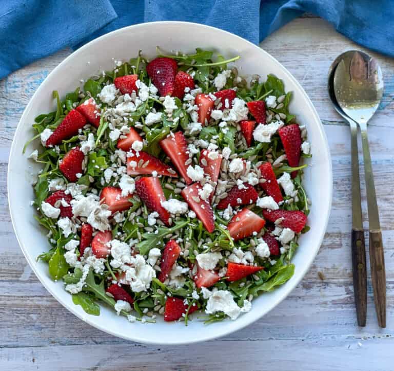 Rocket, Strawberry and Feta Salad - Just a Mum's Kitchen