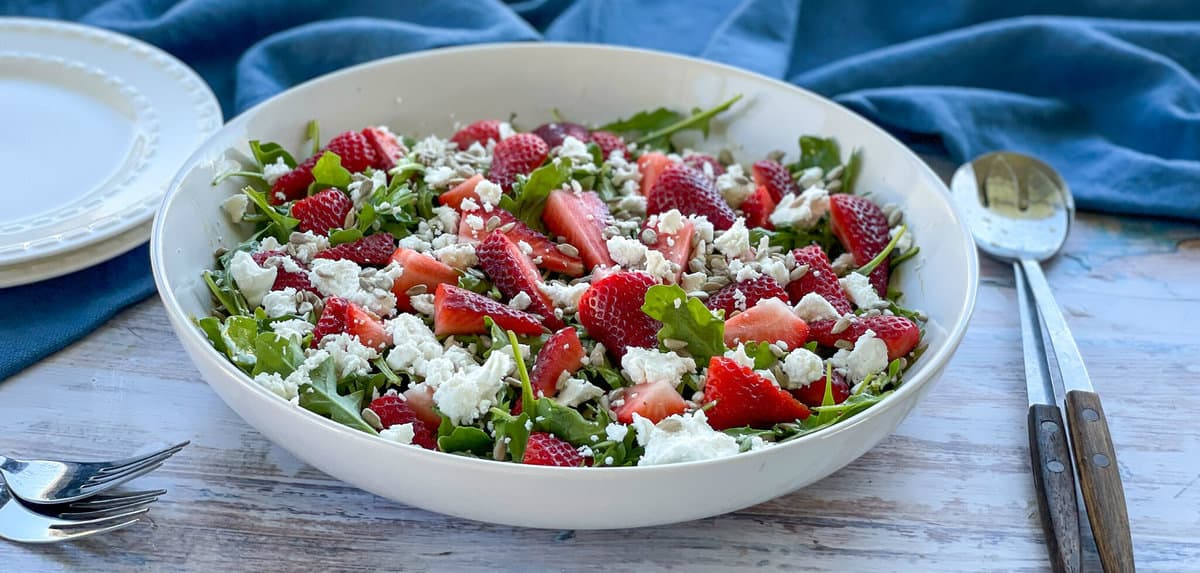 Rocket, Strawberry and Feta Salad - Just a Mum's Kitchen